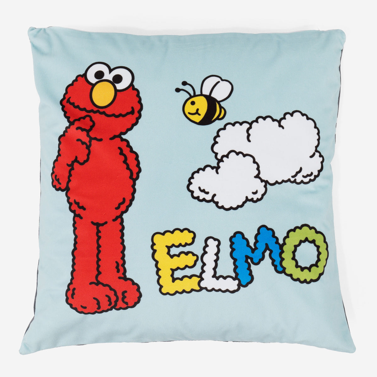 Sesame Street Scatter Elmo Cloud Cushion 47 X 47cm Blue Decorative ...