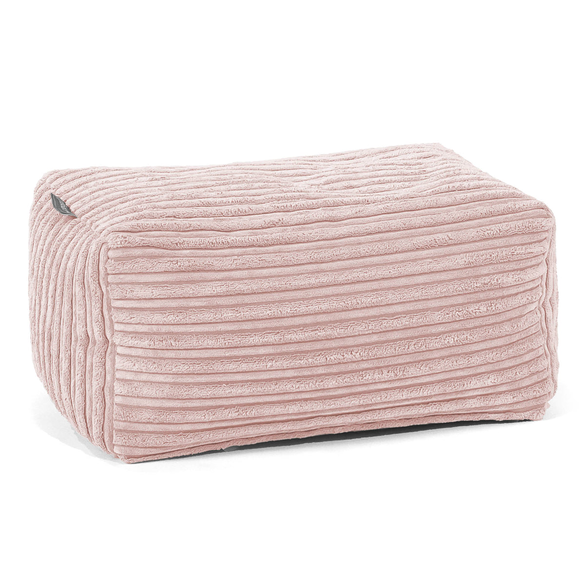 Lounge Pug Blush Pink Bean Bag Footstool Small Cord– Big Bertha Original IE