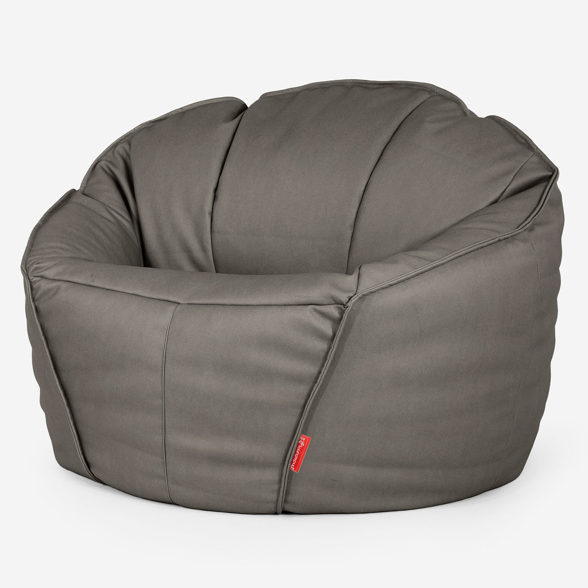 Lounge Pug Ultimate Classic Bean Bag Chair Vegan Leather Grey Gaming ...