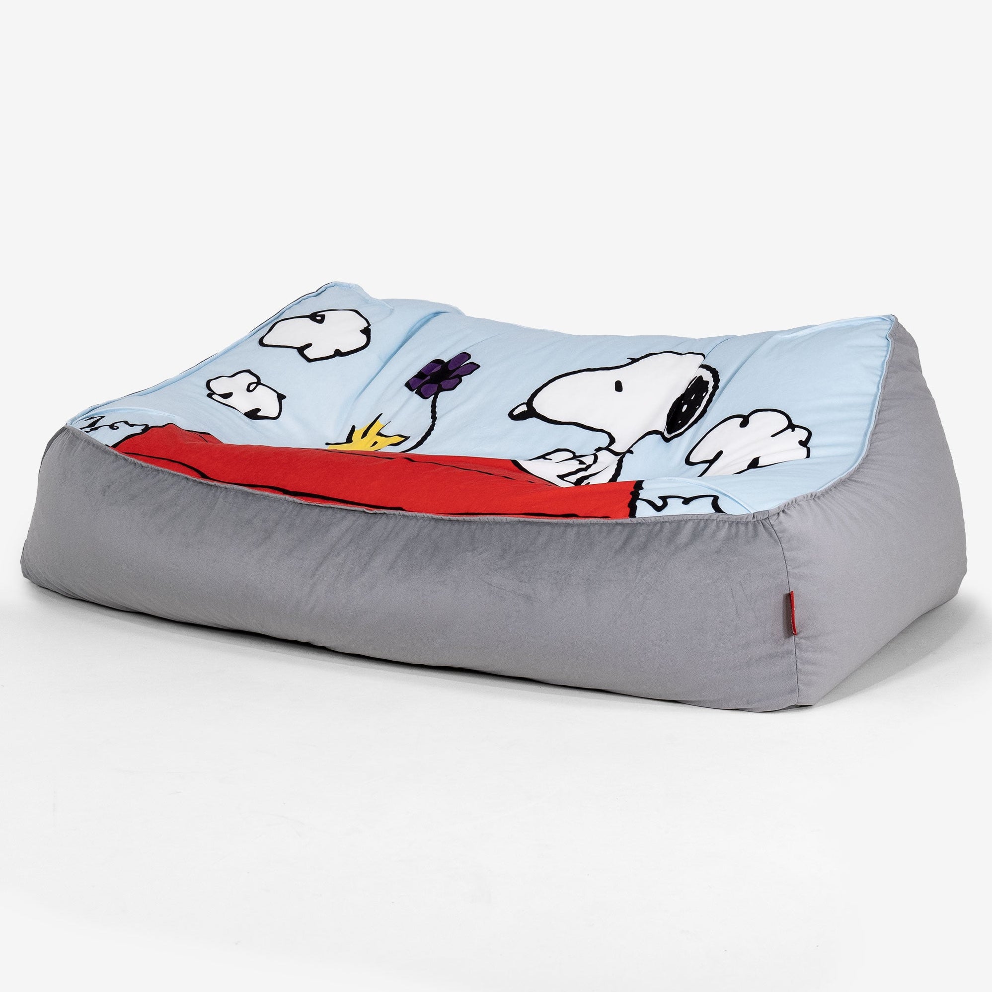 Peanuts Snoopy Cloud Sloucher Bean Bag Sofa Blue / Silver Beanbag Couch ...